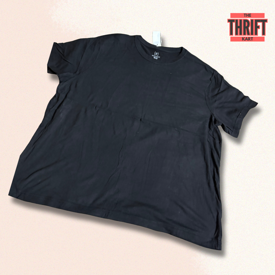 George Black Oversized Tee | Made in UK – The Thrift Kart