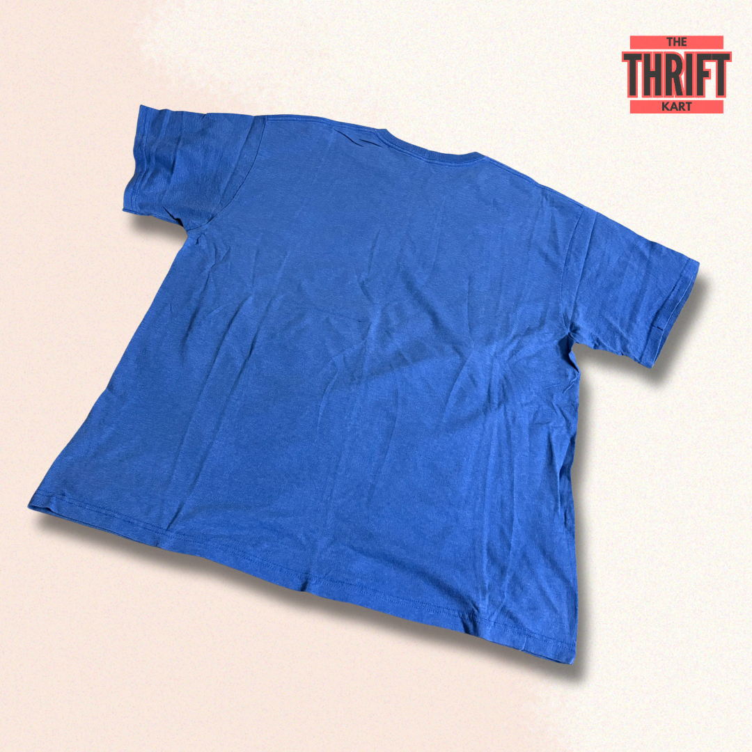 Fruit of the Loom Blue Oversized Tee | Made in USA – The Thrift Kart