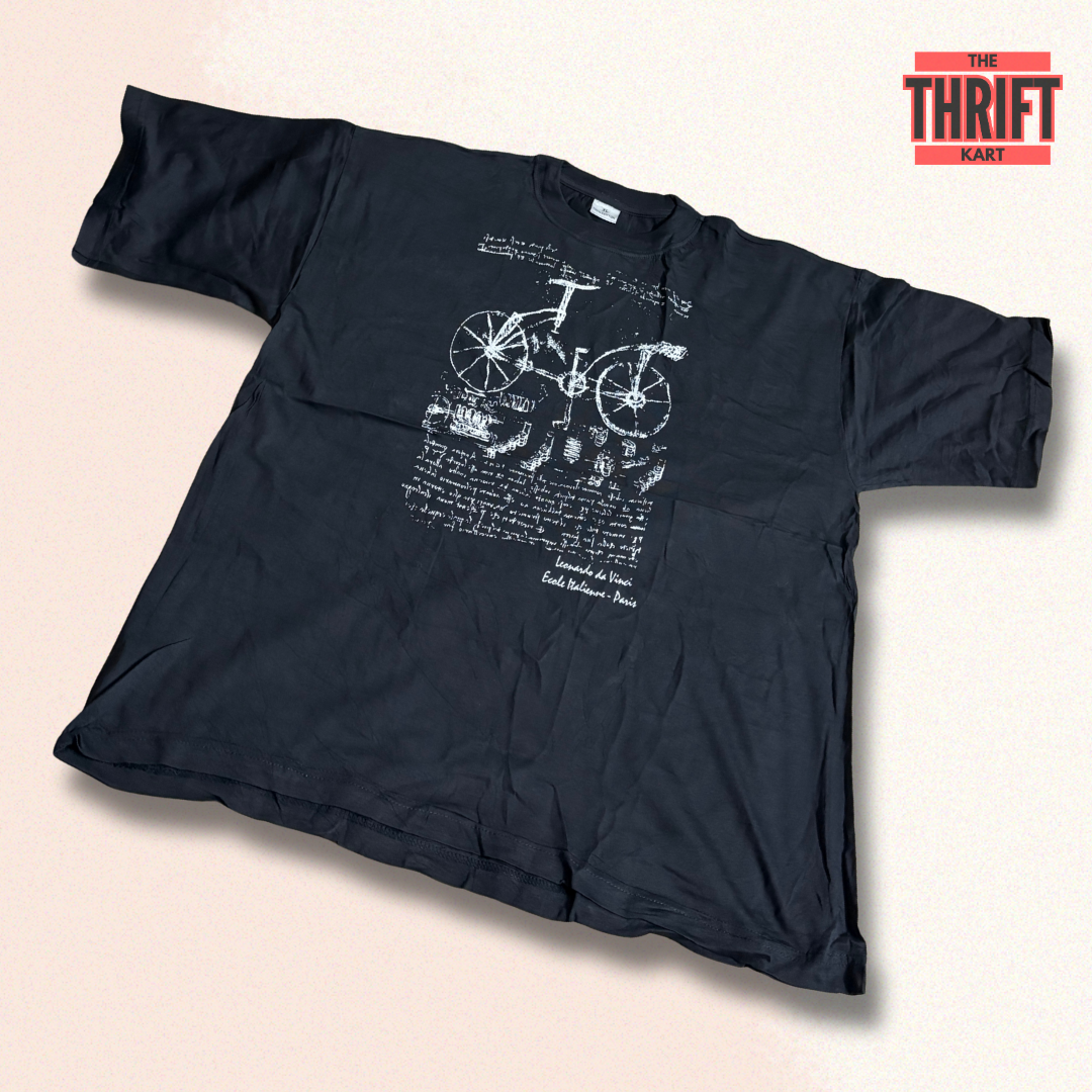 The Thrift kart Black Oversized Tee | Made in China – The Thrift Kart