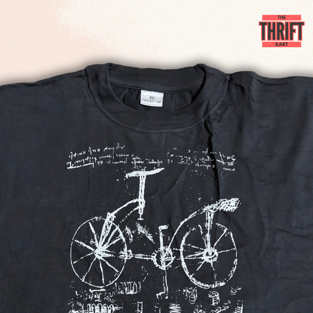 The Thrift kart Black Oversized Tee | Made in China – The Thrift Kart